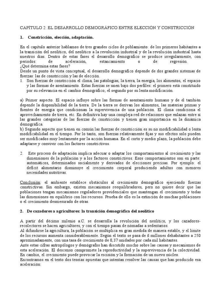 Capítulo 3 - Livi Bacci | PDF | Agricultura | Demografía