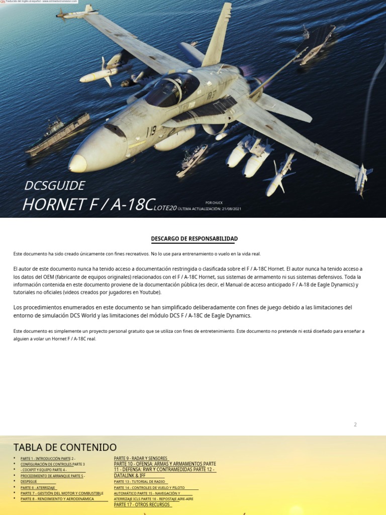 Guía de DCS para el F/A-18C Hornet | PDF | Mc Donnell Douglas F / A 18 ...
