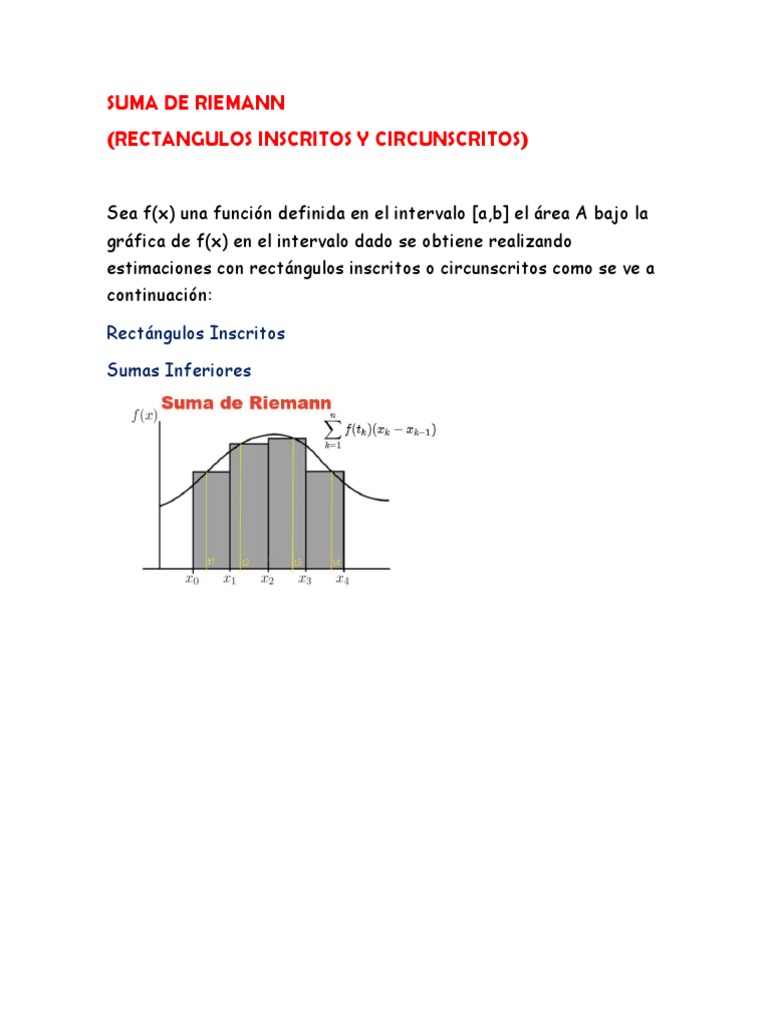 Suma de Riemann | PDF