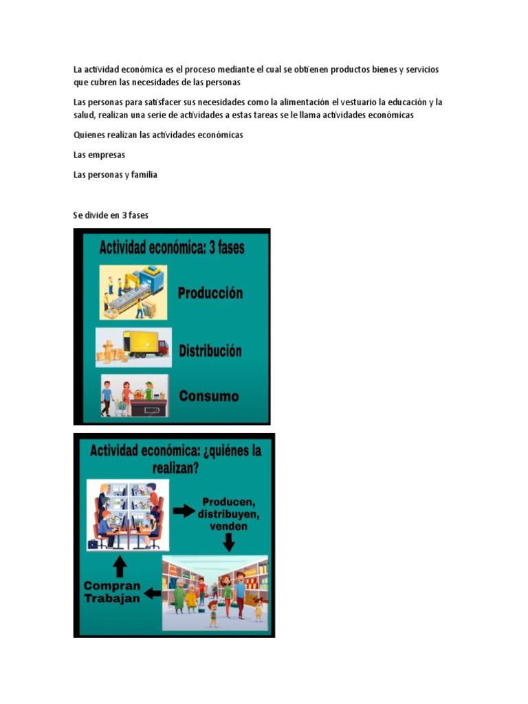 Actividad Economica | PDF | Crecimiento personal y profesional | Salud ...