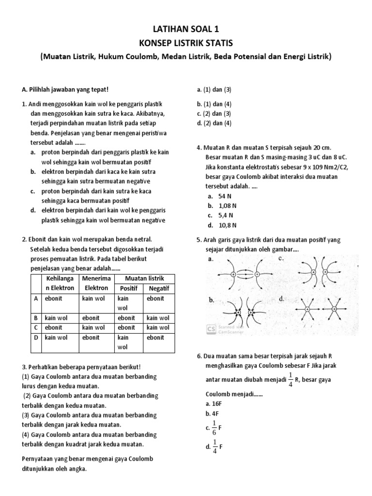 LATIHAN Listrik Statis | PDF