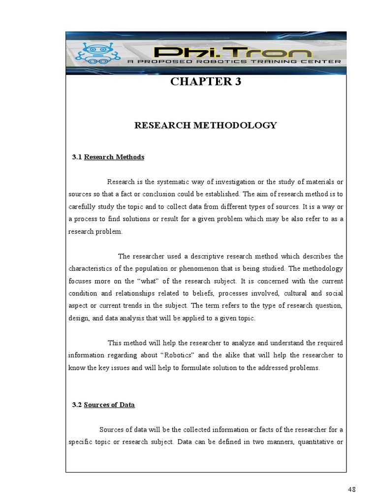 Chapter-3 Phitron Robotics | PDF | Methodology | Data