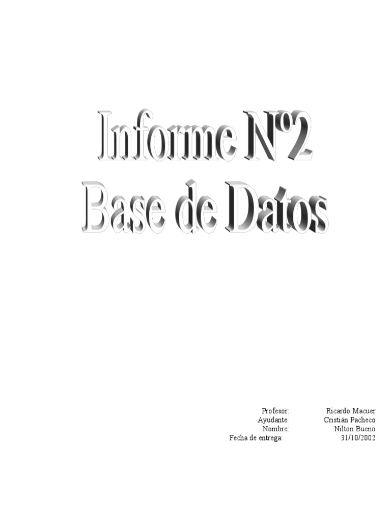 Informe 2 FINAL!! | PDF