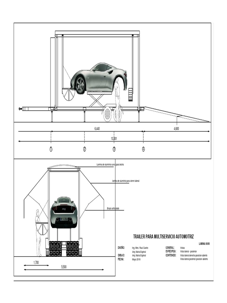 Diseño de Trailer Multiservicio Automotriz | PDF