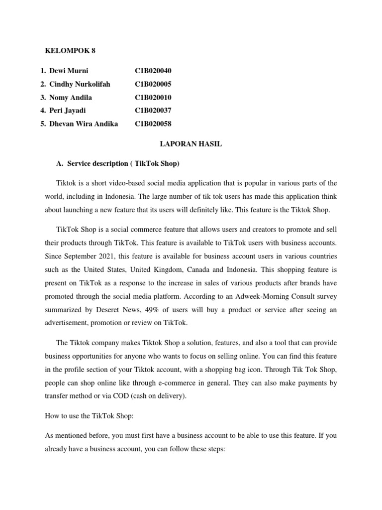 Kelompok 8 | Download Free PDF | Questionnaire | Product (Business)