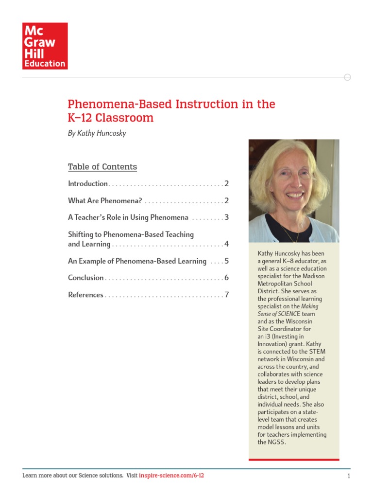 Phenomena-Based Science Instruction | PDF | Science Education | Teachers