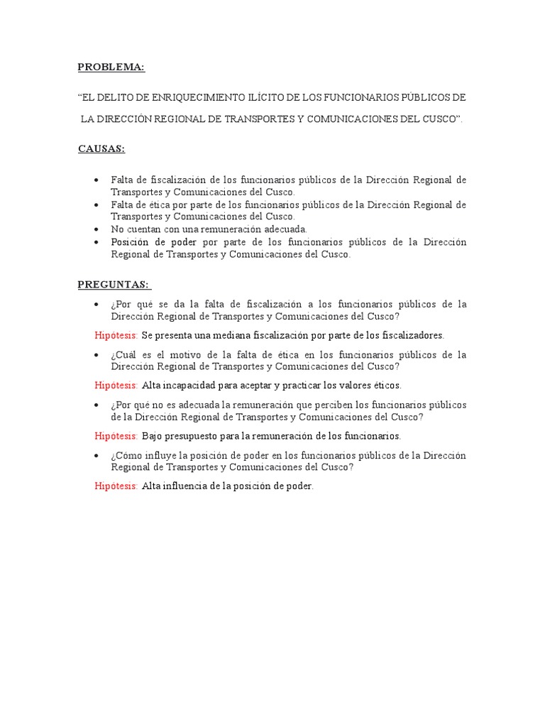 Enriquecimiento Ilícito | PDF