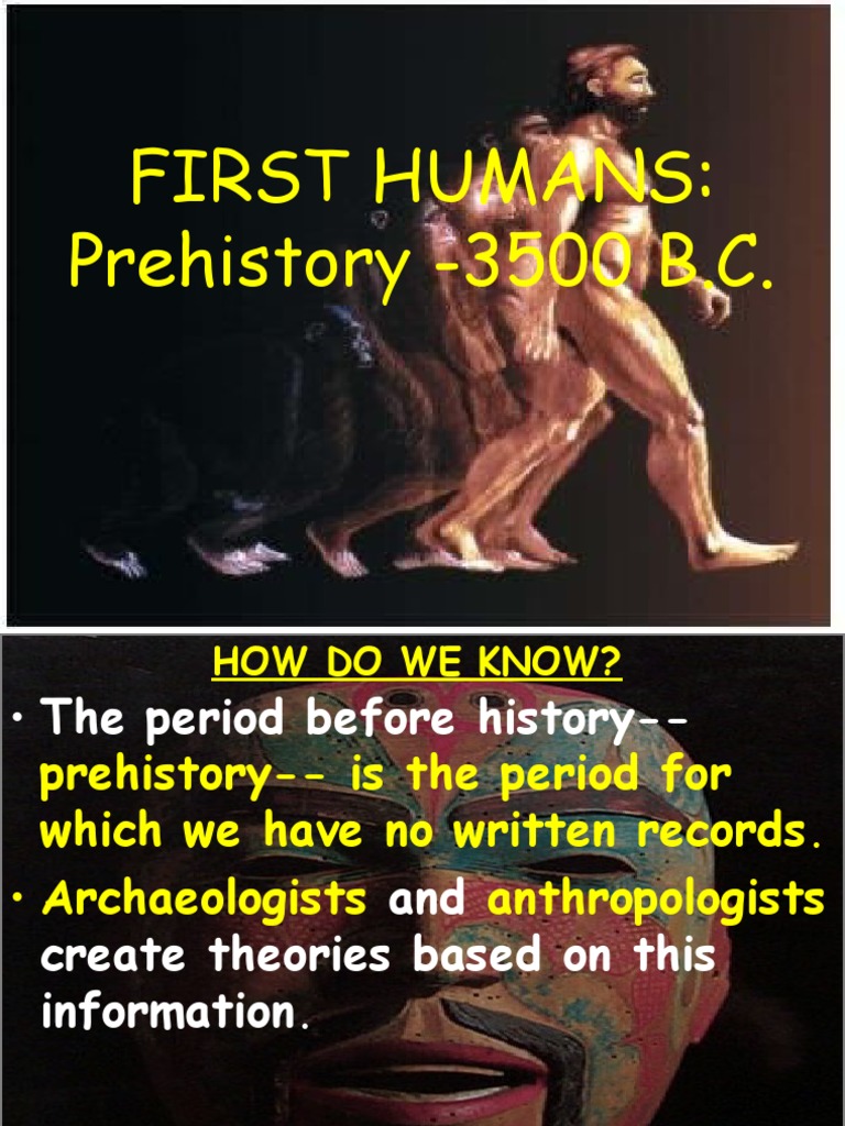 First Humans | PDF | Paleolithic | Human