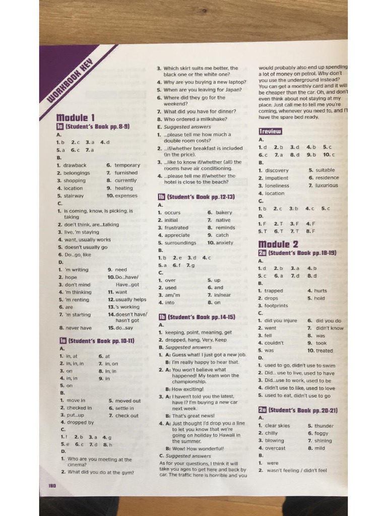 Pioneer Intermediate WB Answer Key-L3 | PDF