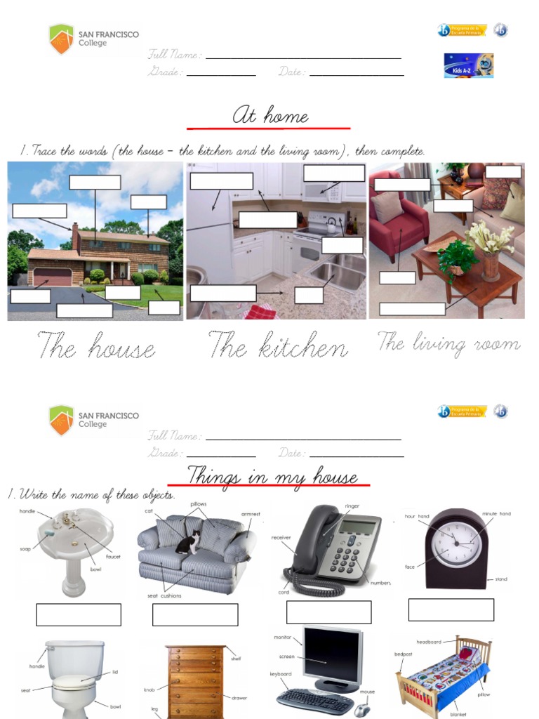 The House Worksheet | PDF