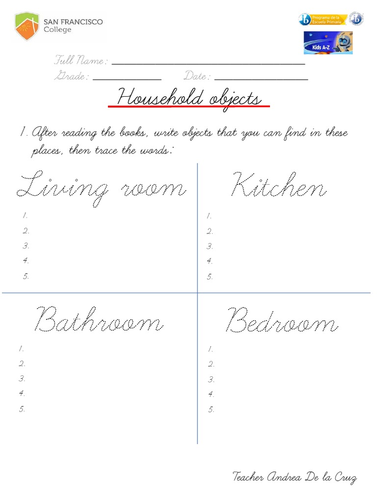 My House 3RD Grade | PDF