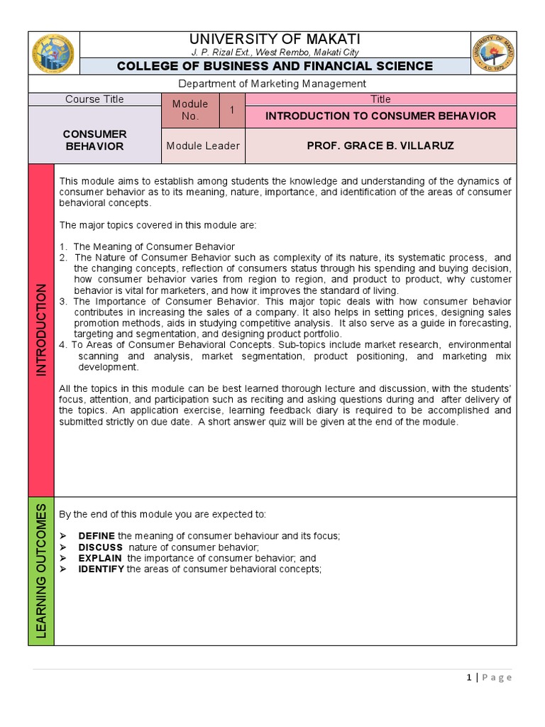 Understanding Consumer Behavior: An Introduction to the Key Concepts Discussed in Marketing ...