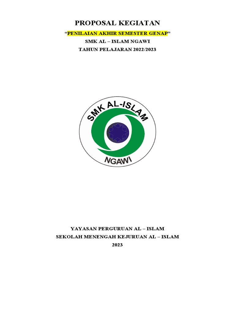 Proposal Uas Genap 2022&2023 | PDF