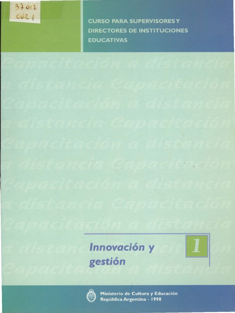 Curso para supervisores y directores de instituciones educativas | PDF ...