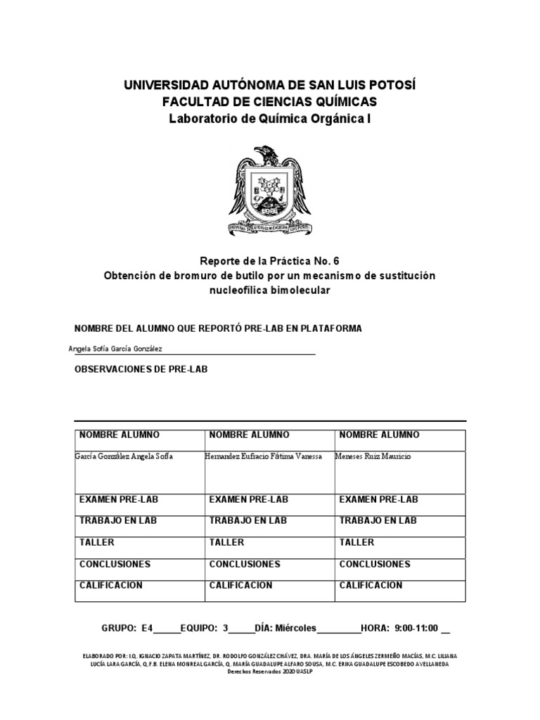 Pract 6 Prelaboratorio | PDF | Química | Ciencias fisicas