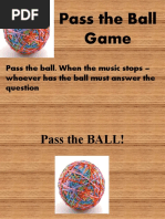 Pass the Ball Game Instructions | PDF