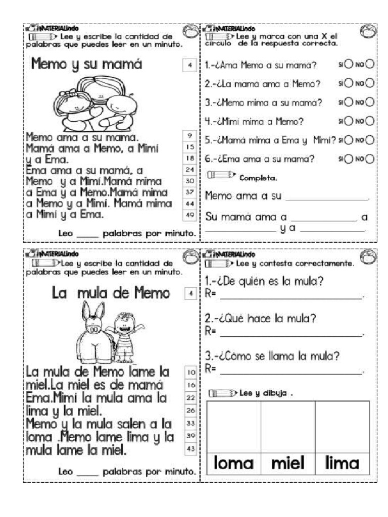 Ma Me Mi Mo Mu La Le Li Lo Lu | PDF