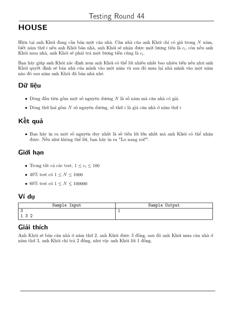 HOUSE (Vi - VN) | PDF