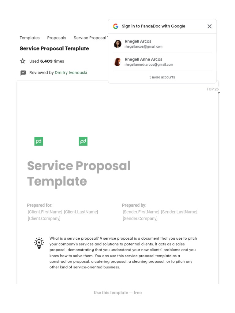 Service Proposal Template - 2022 Legal Sample | PDF | Request For ...