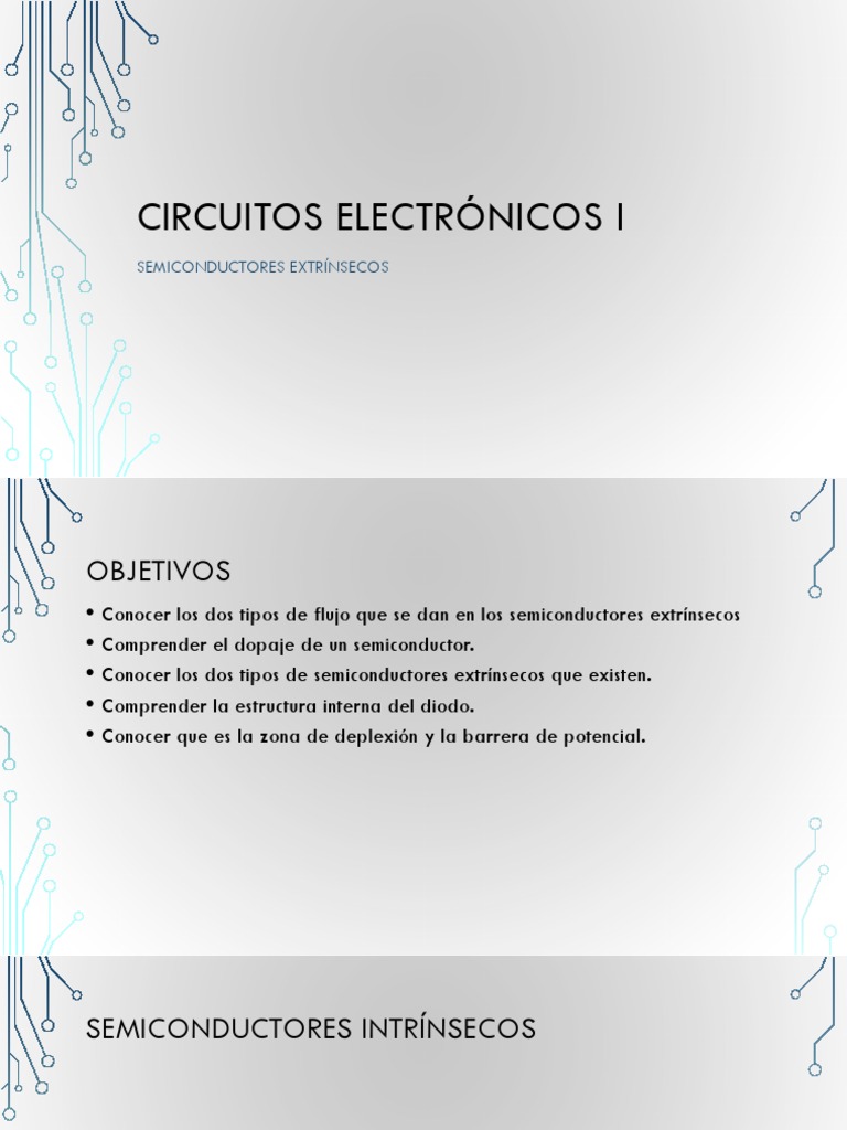 Clase 2 - Semiconductores Extrínsecos | PDF | Semiconductores | Dopaje (semiconductor)