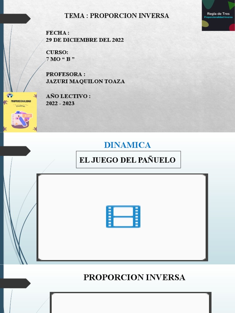 Proporcion Inversa | PDF