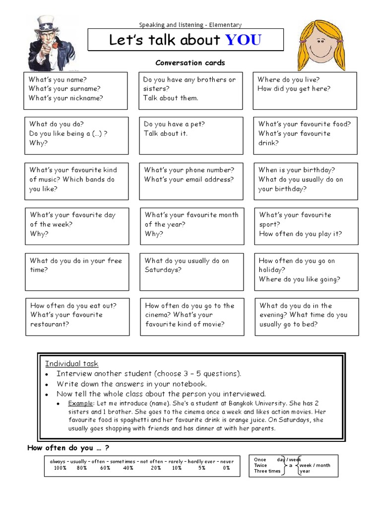 Lets Talk About You Fun Activities Games - 4486 | PDF