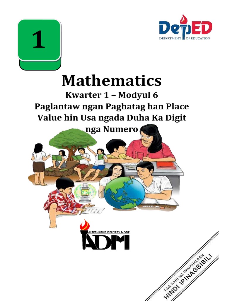 v2 Math1 Q1 Mod6 Visualizing and Giving The Place Value of One and Two Digit Numbers | PDF
