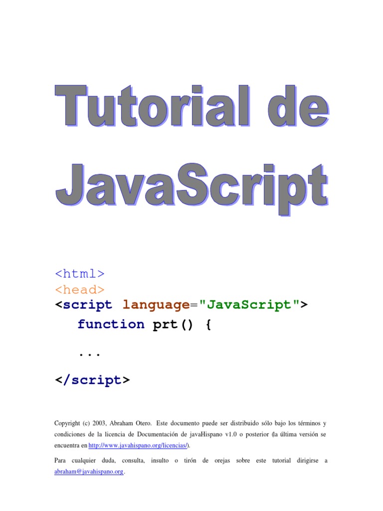 Java Scrip | PDF | Script Java | Lenguaje de programación