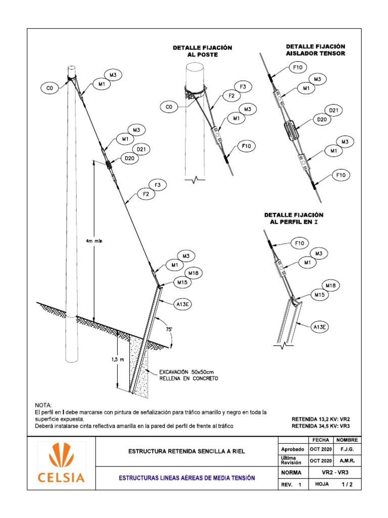 Retenida Tipo Riel | PDF