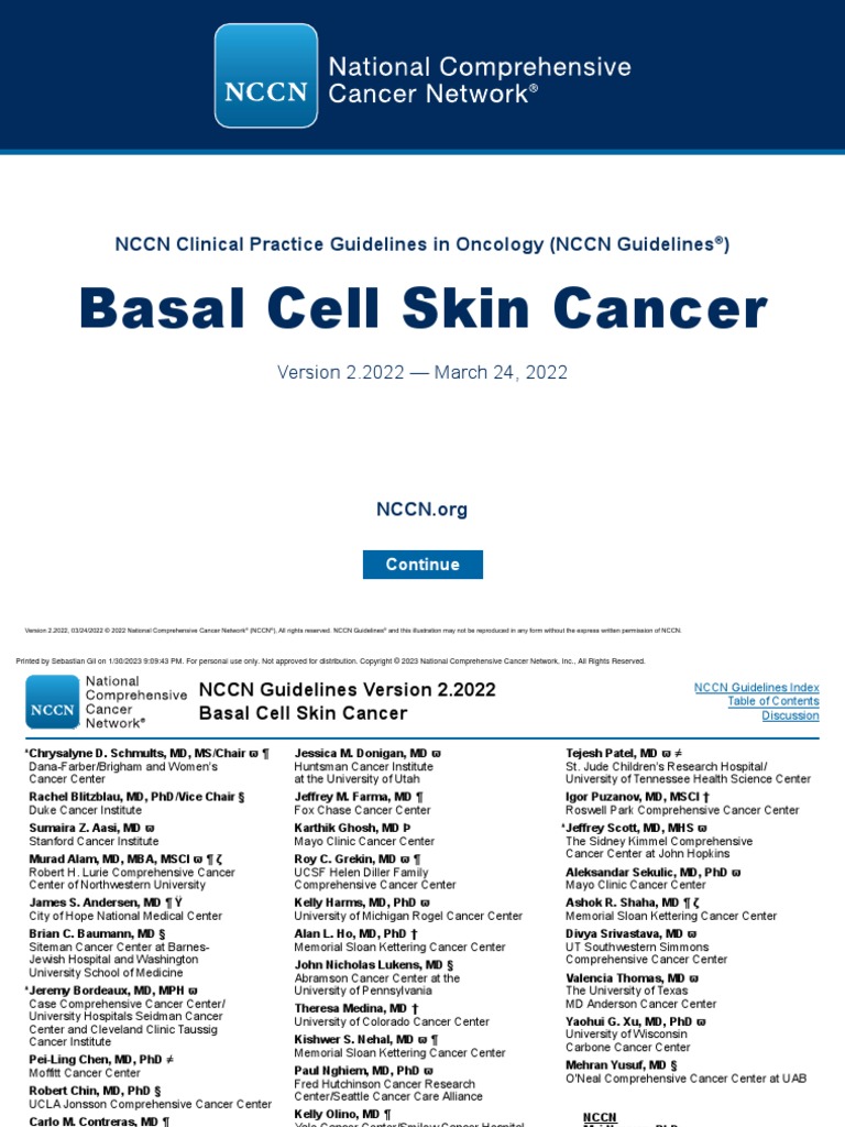 NMSC | PDF | Metastasis | Skin Cancer