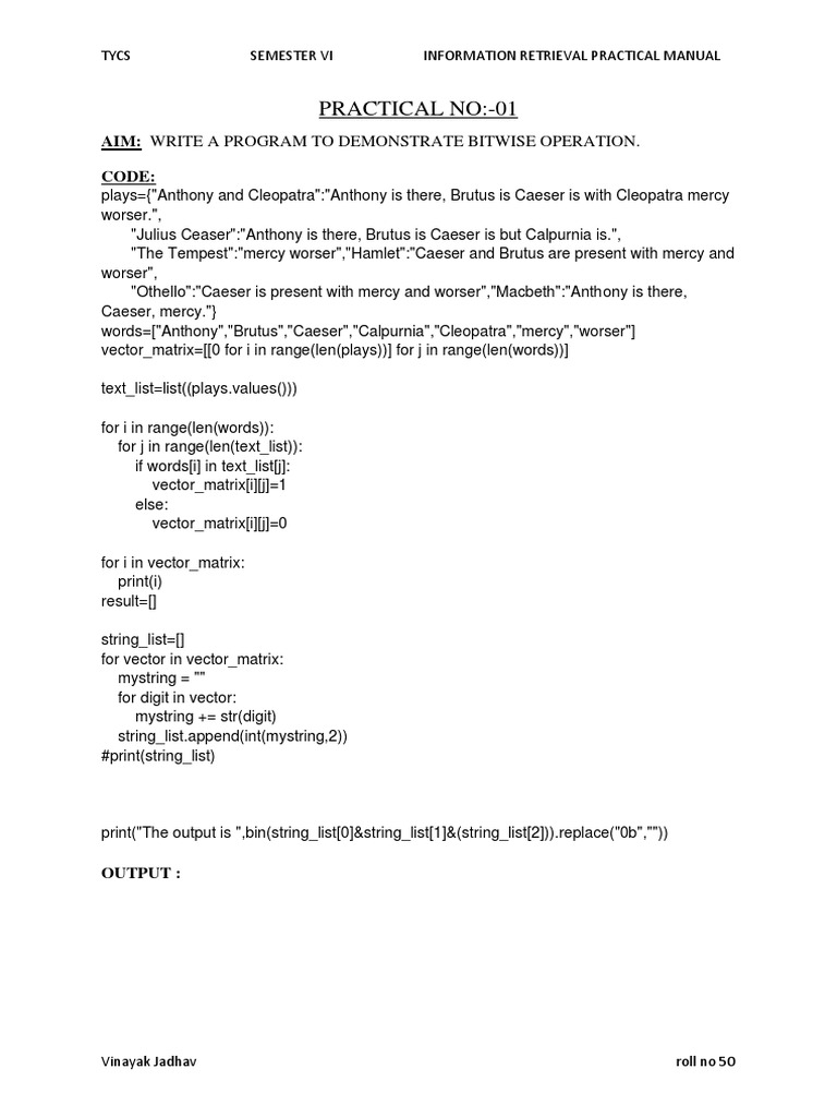 Ir Practical | PDF | Computer Science | Software Engineering