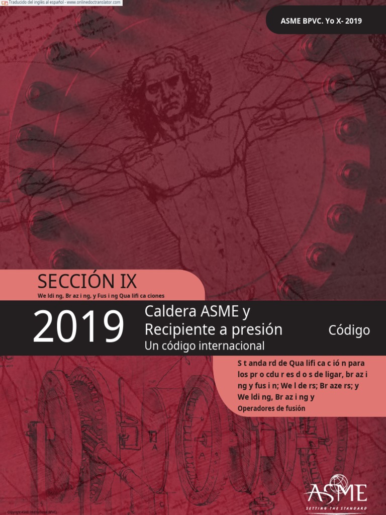Asme Ix 2019es | PDF | Ingeniería mecánica | Ingeniería