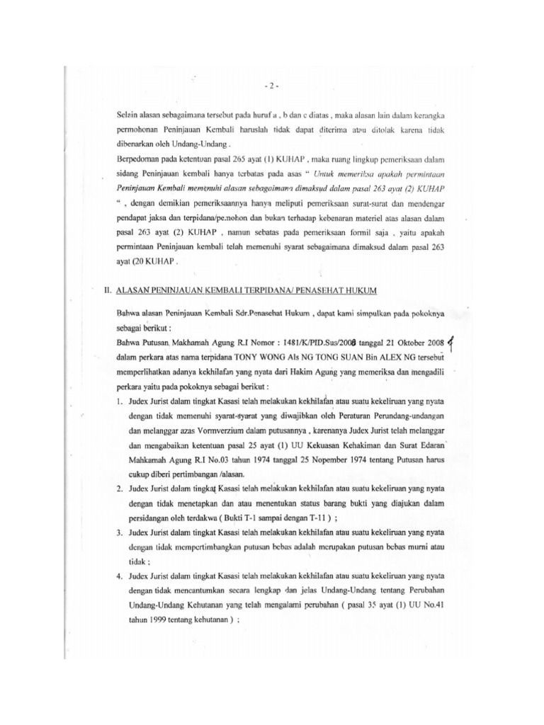 Contoh Kontra Memori PK | PDF