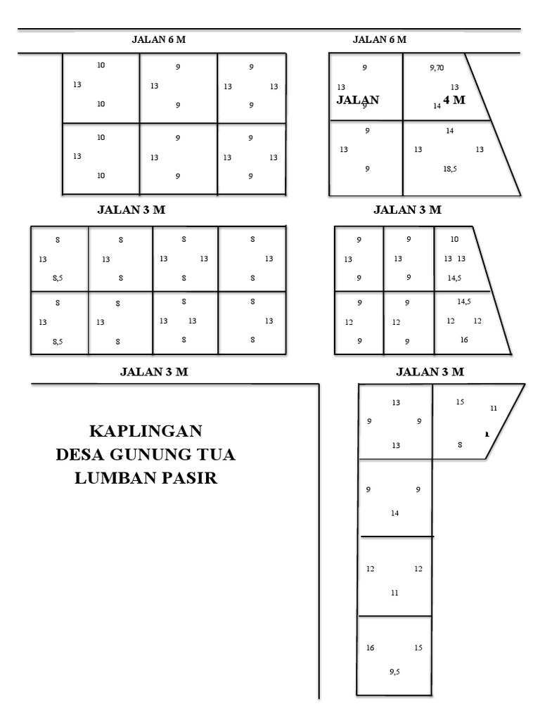 Denah Kaplingan | PDF