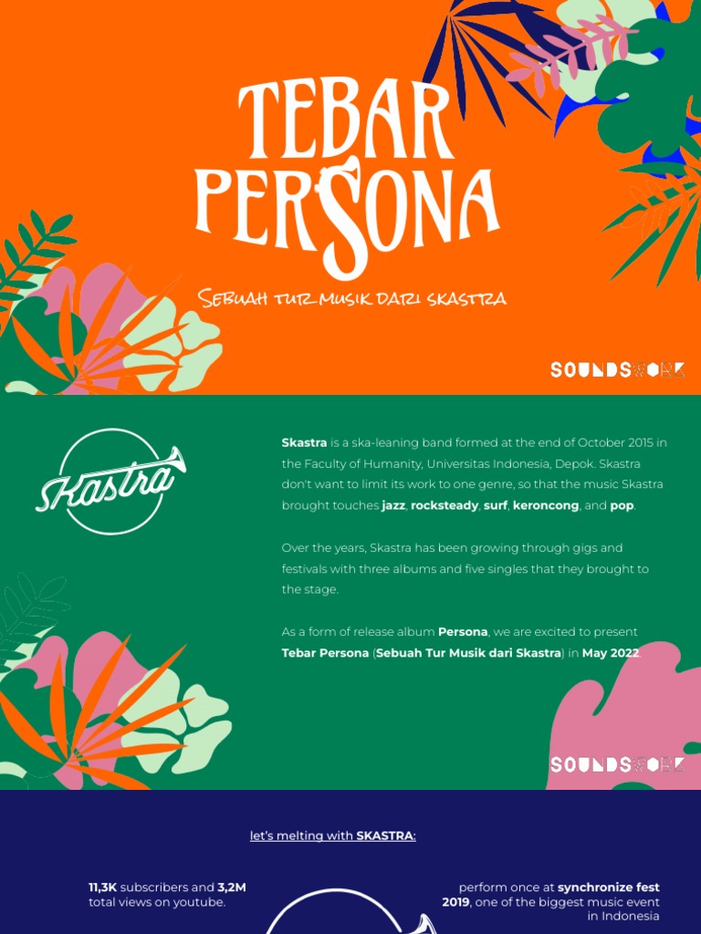 (General Deck) Skastra Tour 2022 Promoted by Soundswork | PDF | Entertainment | Mass Media