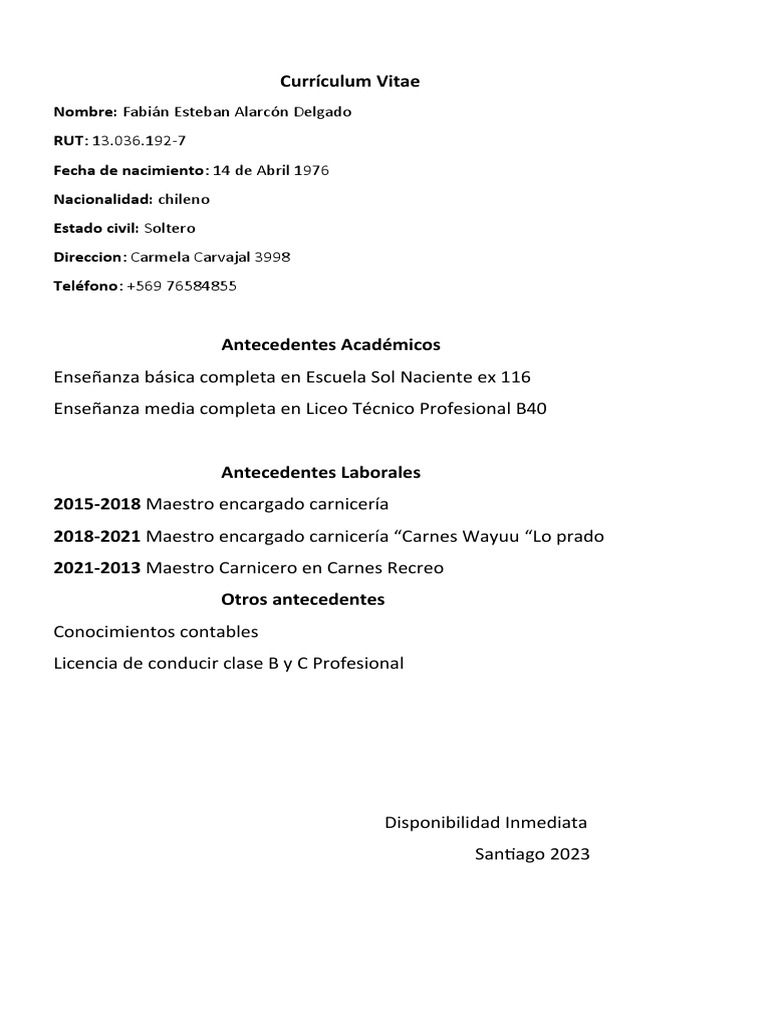 Fabian Alarcon | PDF