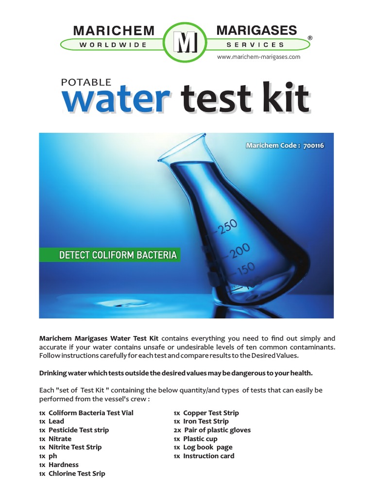 Potable Water Test Kit Simple Version | PDF