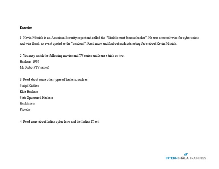 An Introduction to Famous Hackers, Cybercrime Laws, and Recommended ...