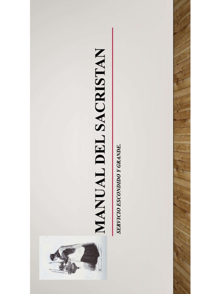Manual de Sacristán | PDF