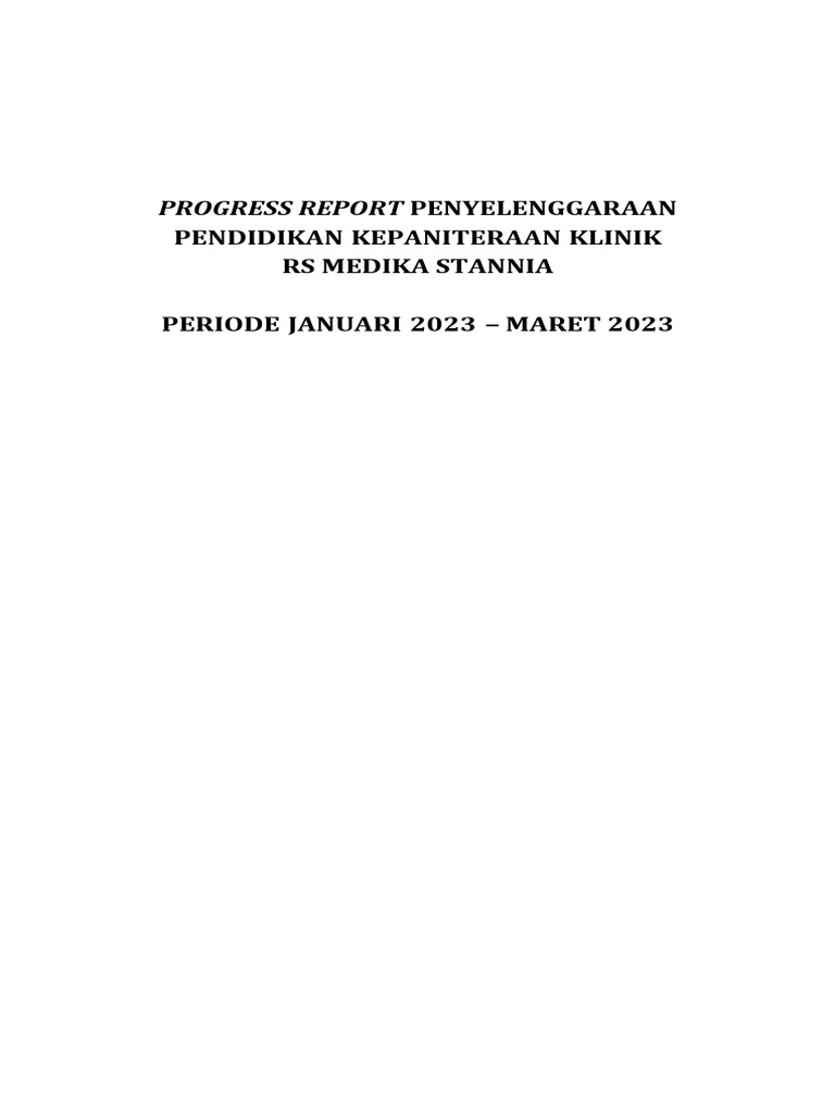PROGRES REPORT PPK2 EPc | PDF