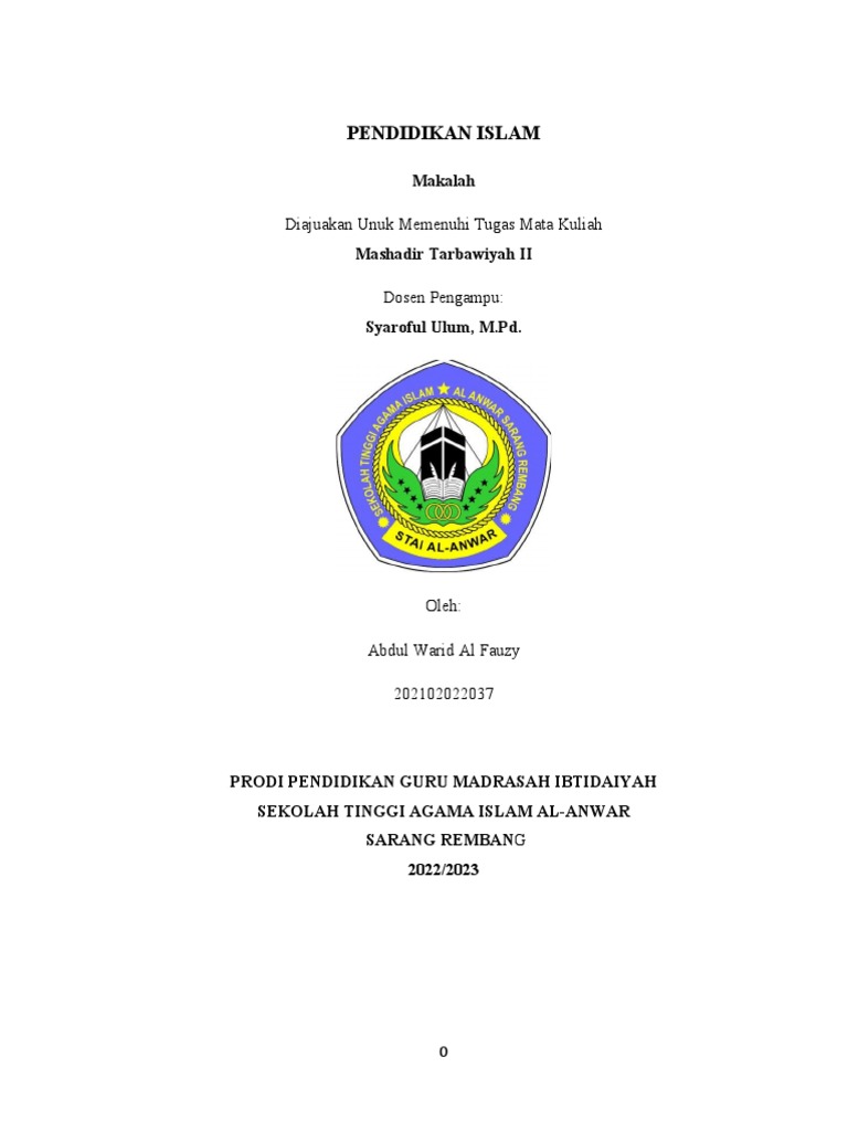 Pendidikan Islam di Madrasah | PDF