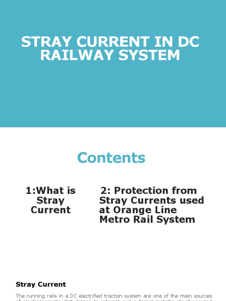 Stray Current Management in DC Railways | PDF | Rail Transport | Direct ...