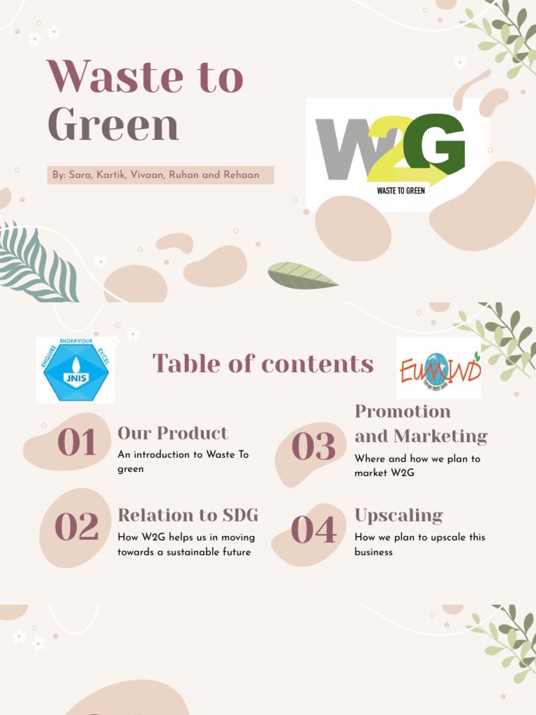 GRP 2 - Eumind Entrepreneurs - w2g - Final | PDF | Soil | Compost