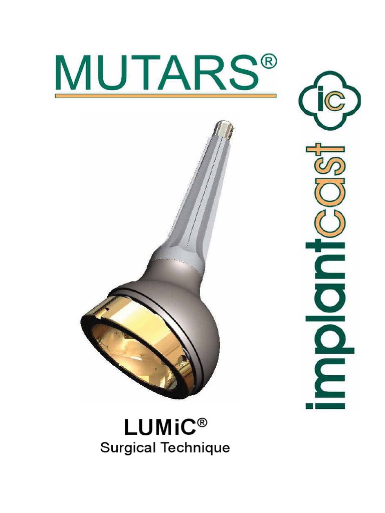 Mutars R Lumic R ST 01 | PDF | Surgery | Screw