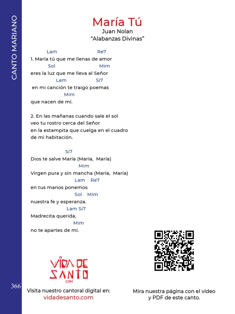 María Tú Acordes y Letra | PDF