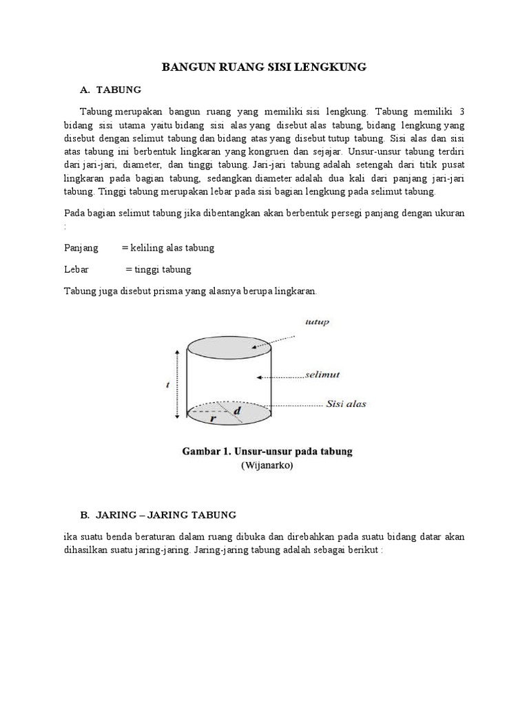 Materi Tabung | PDF