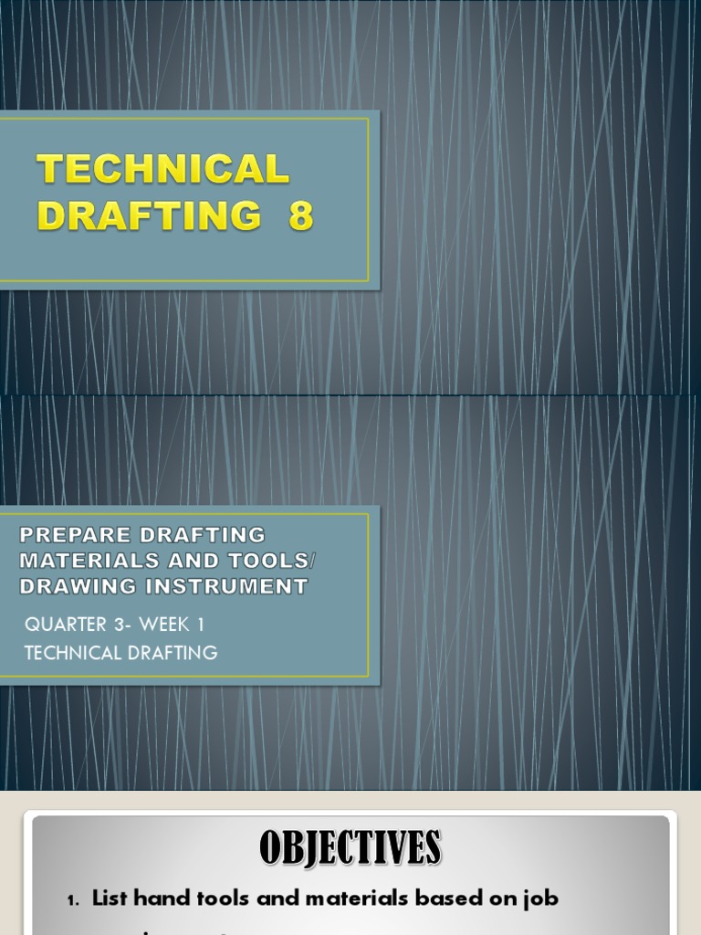 TechnicalDrafting Week1 | PDF | Drawing | Pencil