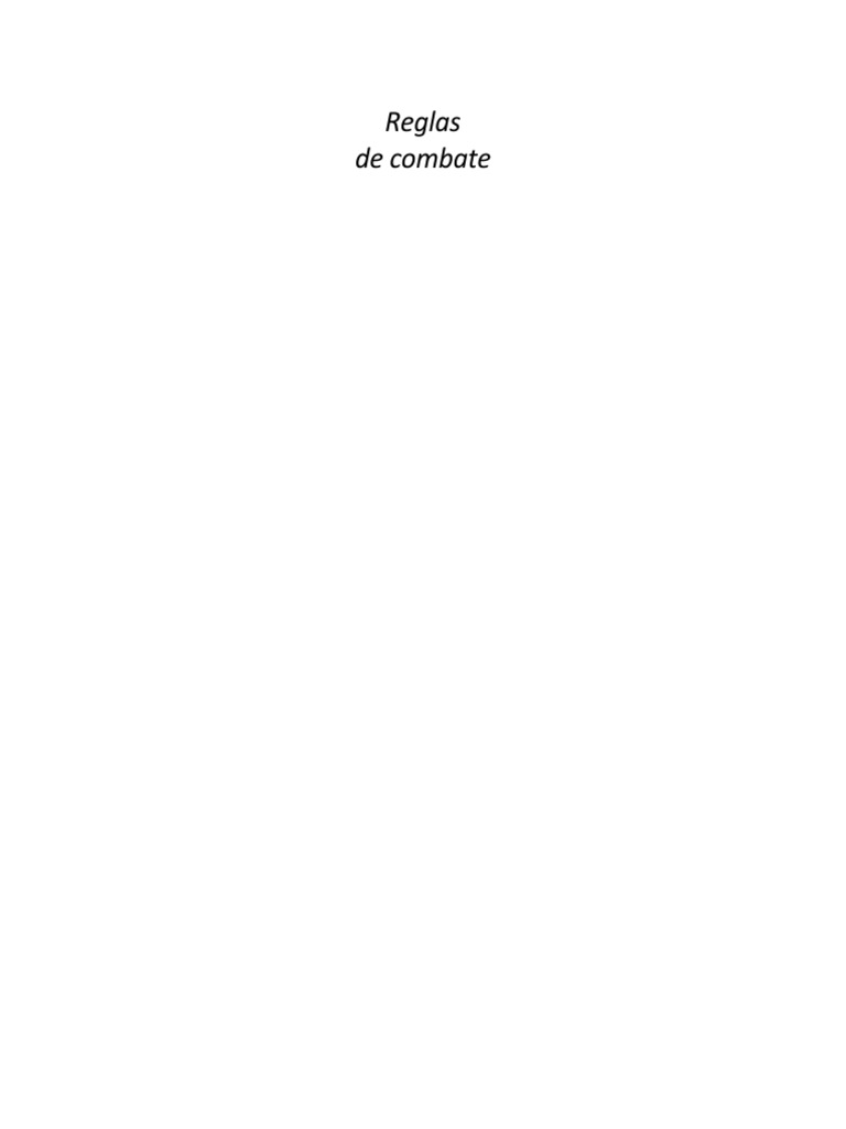 BK B064 100 SPA Reglas de Combate | PDF | Jacob | Pecado