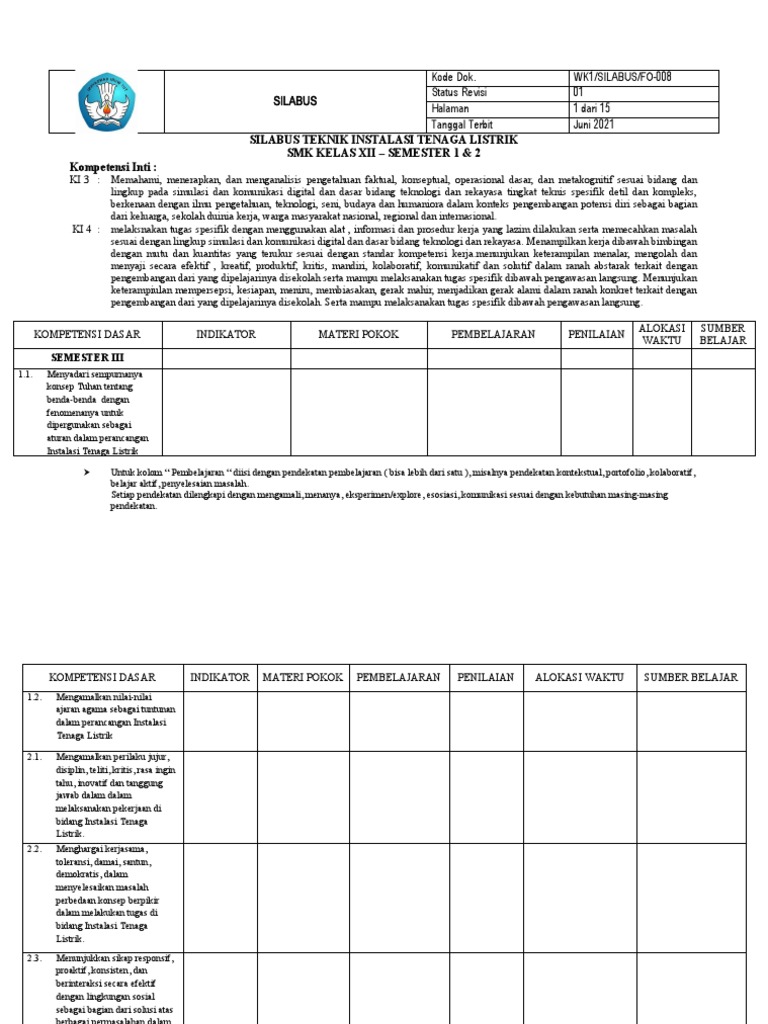 SILABUS Microteaching | PDF