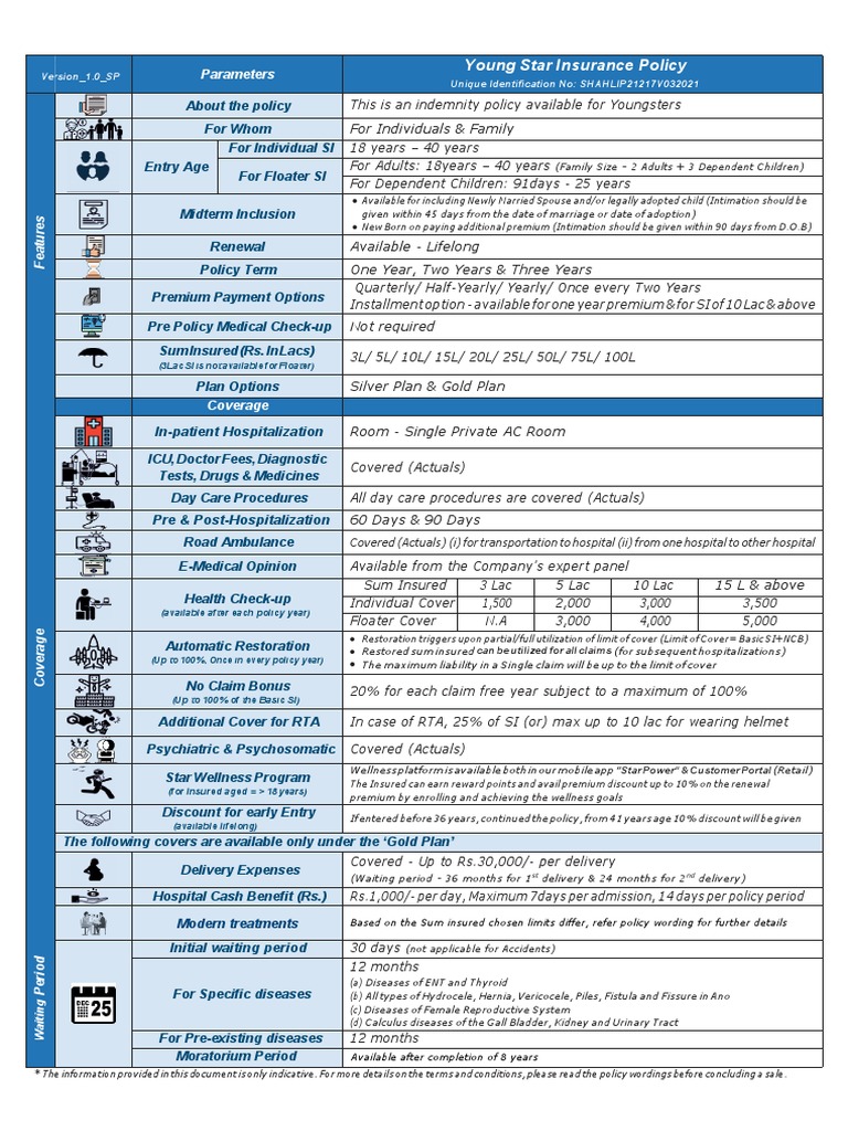 Young Star - One Pager - Version 1.2 - August 2021 | PDF